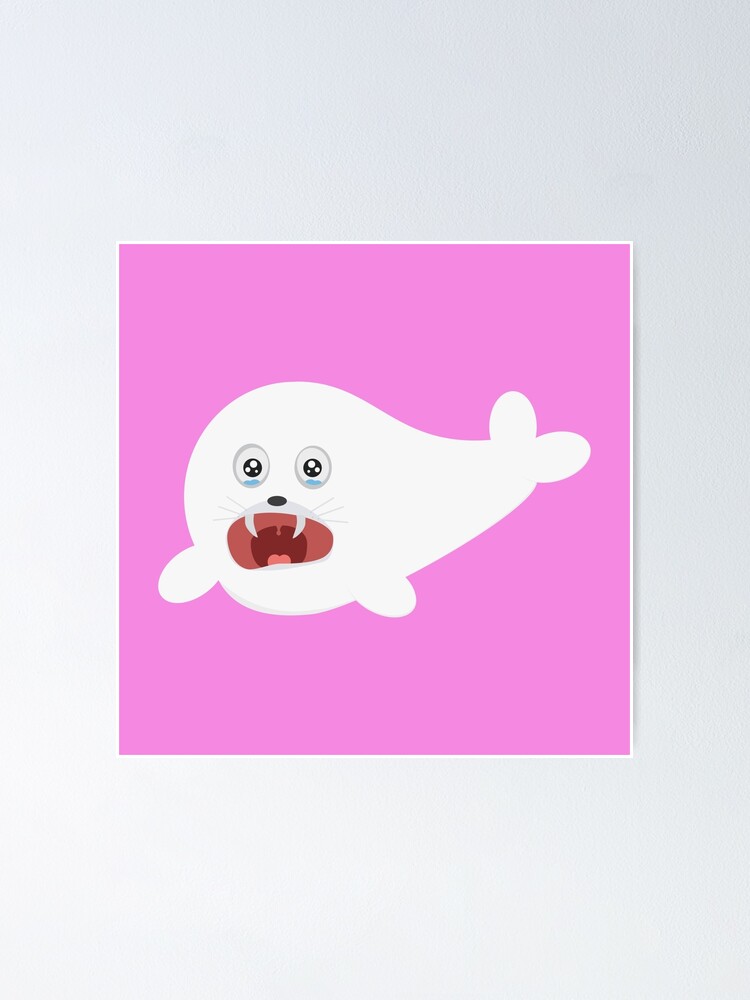"Crying seal" Poster for Sale by ilovecotton | Redbubble