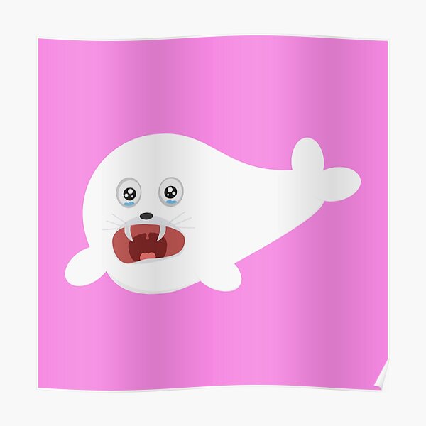 "Crying seal" Poster for Sale by ilovecotton | Redbubble
