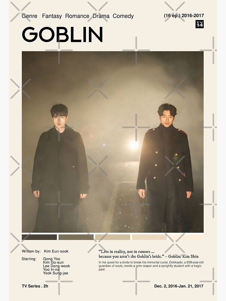 "Goblin (2016-2017) | minimalist poster" Sticker by MiniPoster | Redbubble