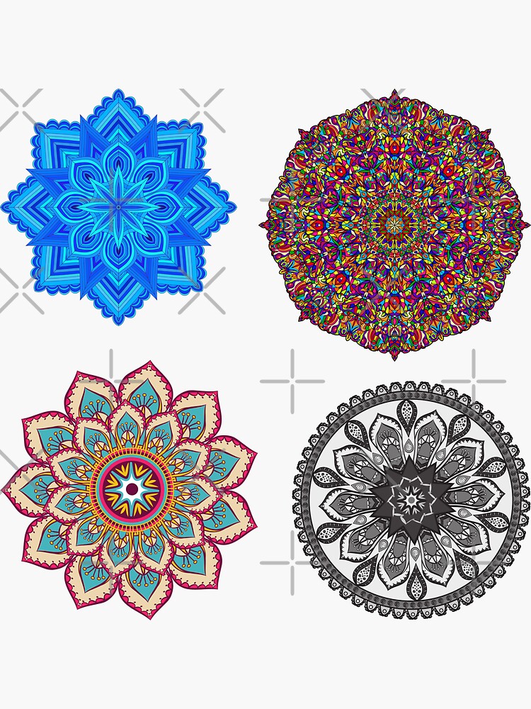"Mandala Sticker PACK - Vol 1 - Happy Stickers Pack" Sticker by ...
