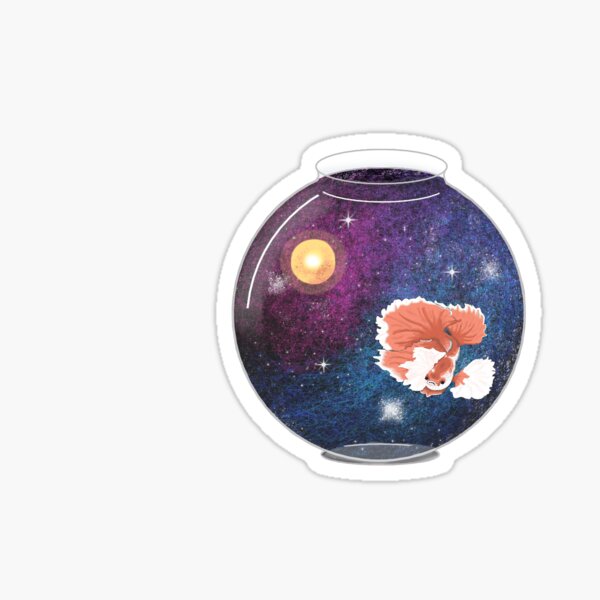 "Very Lost Fish" Sticker for Sale by fingiepainting | Redbubble