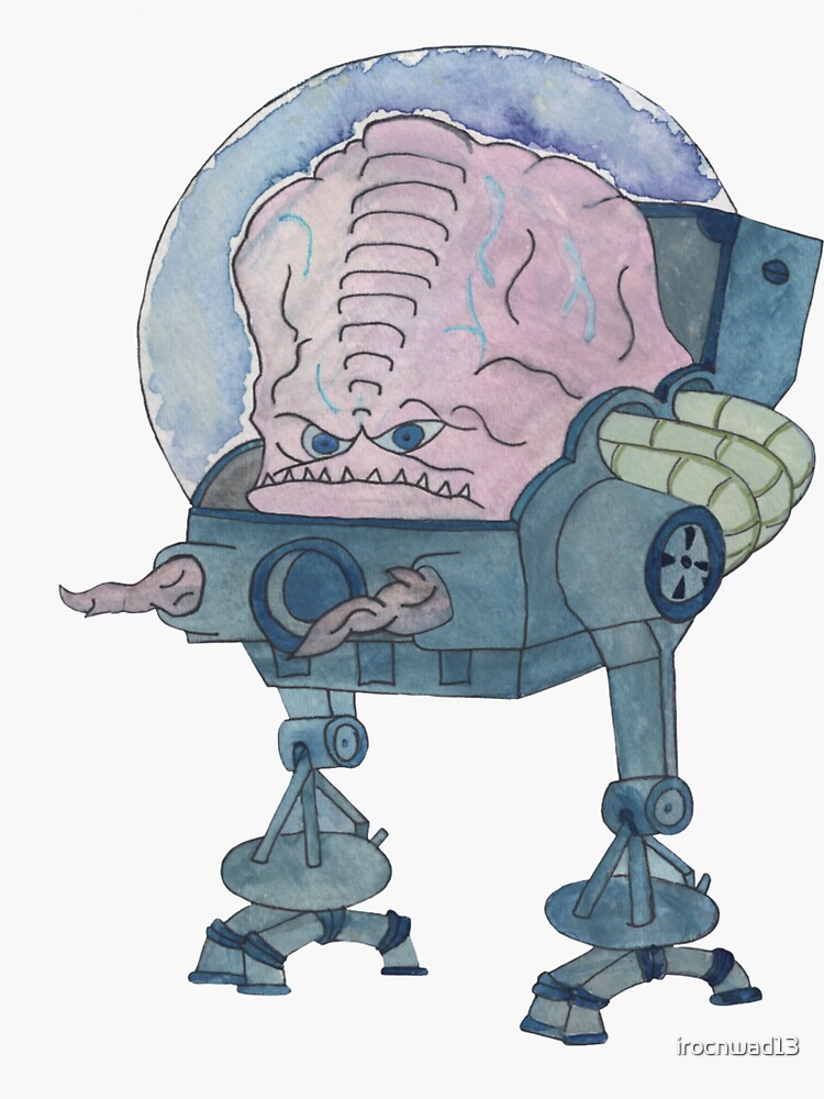 "Alien Brain " Sticker by irocnwad13 | Redbubble