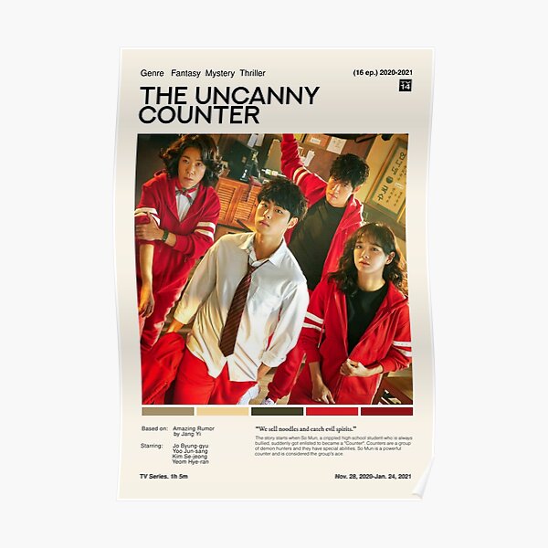 "The Uncanny Counter (2020-2021) | minimalist poster" Poster by ...