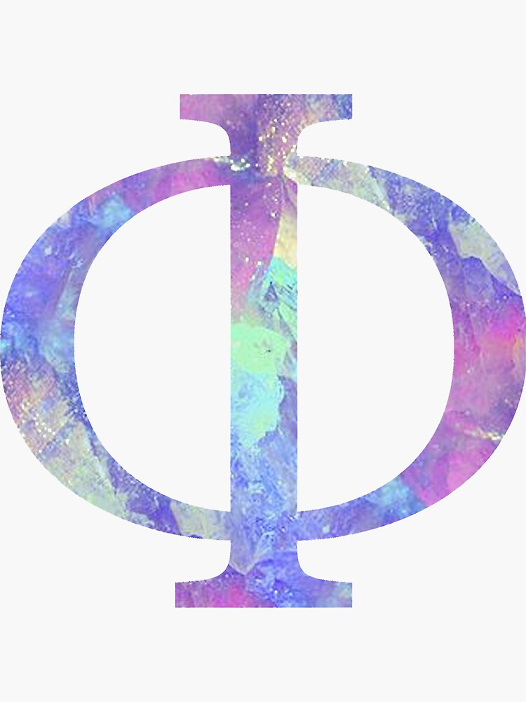 "PHI Symbol" Sticker for Sale by emerdmann | Redbubble