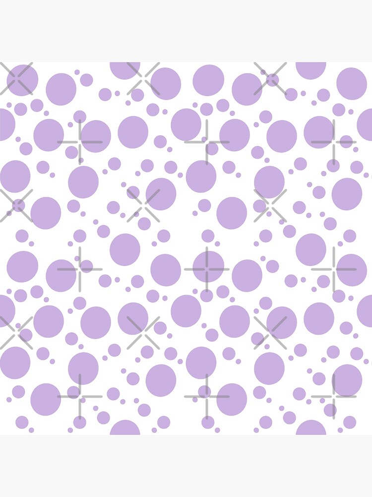 "Retro pastel purple spot pattern on white" Poster by Artistestella ...