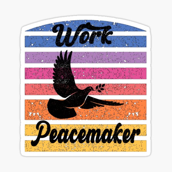 "Work Peacemaker " Sticker by FFaruqDesign | Redbubble