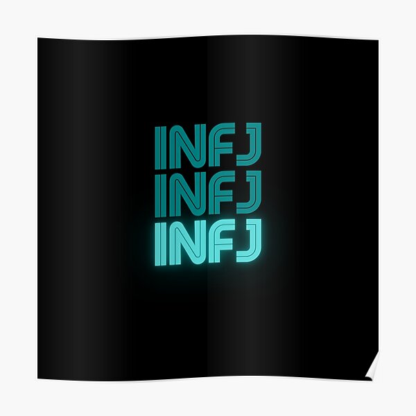 "INFJ Personality Type Art. MBTI Art. INFJ Gift. MBTI Gift." Poster by ...