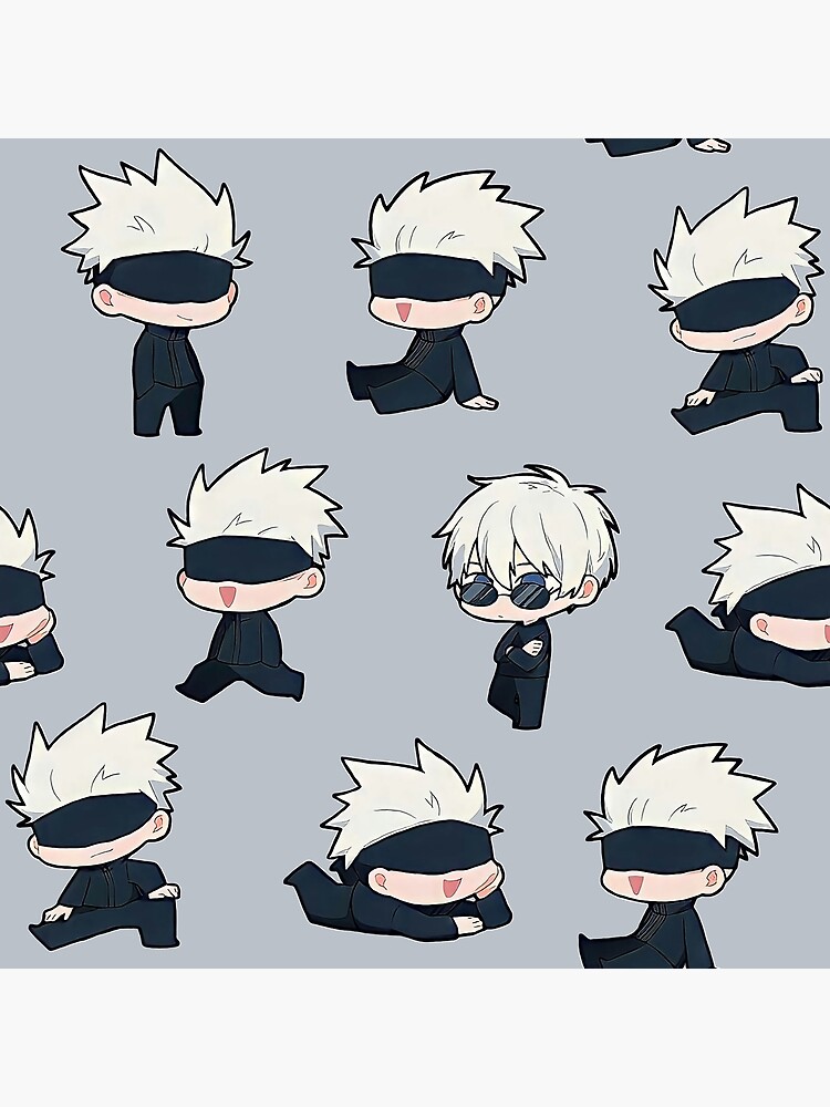 "CUTE GOJO SATORU JUJUTSU KAISEN ANIME" Poster by ChrissieSky | Redbubble