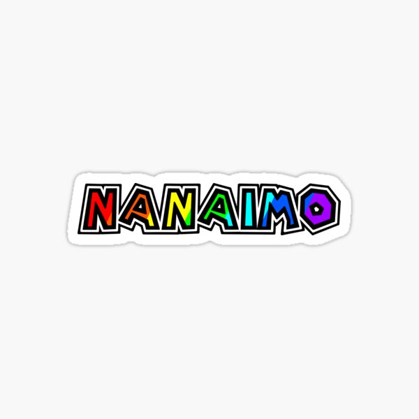 "City of Nanaimo BC Rainbow Text - Vancouver Island Cities Gift ...