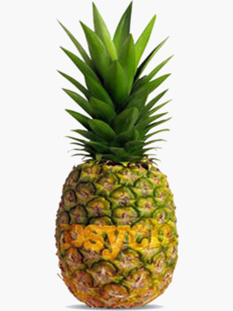 "Psych Pineapple Sticker" Sticker for Sale by jamyashiel | Redbubble