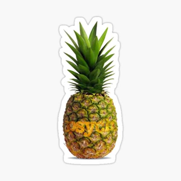 "Psych Pineapple Sticker" Sticker for Sale by jamyashiel | Redbubble