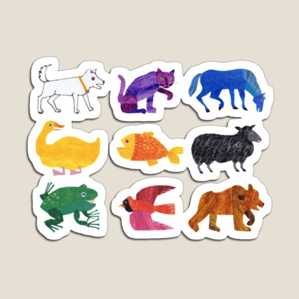 "Eric Carle Animals Classic" Magnet for Sale by DanielaVogel | Redbubble