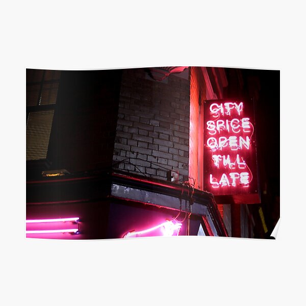"Brick Lane, open till late" Poster for Sale by shehasnostrings | Redbubble