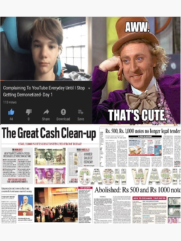 "Demonetization 01 Sticker" Sticker for Sale by Joanna-78 | Redbubble