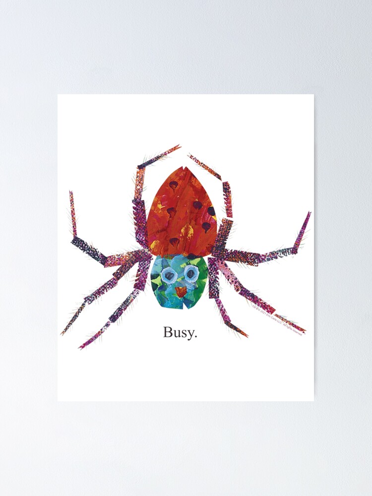 "Eric Carle Busy Spider" Poster for Sale by DanielaVogel | Redbubble