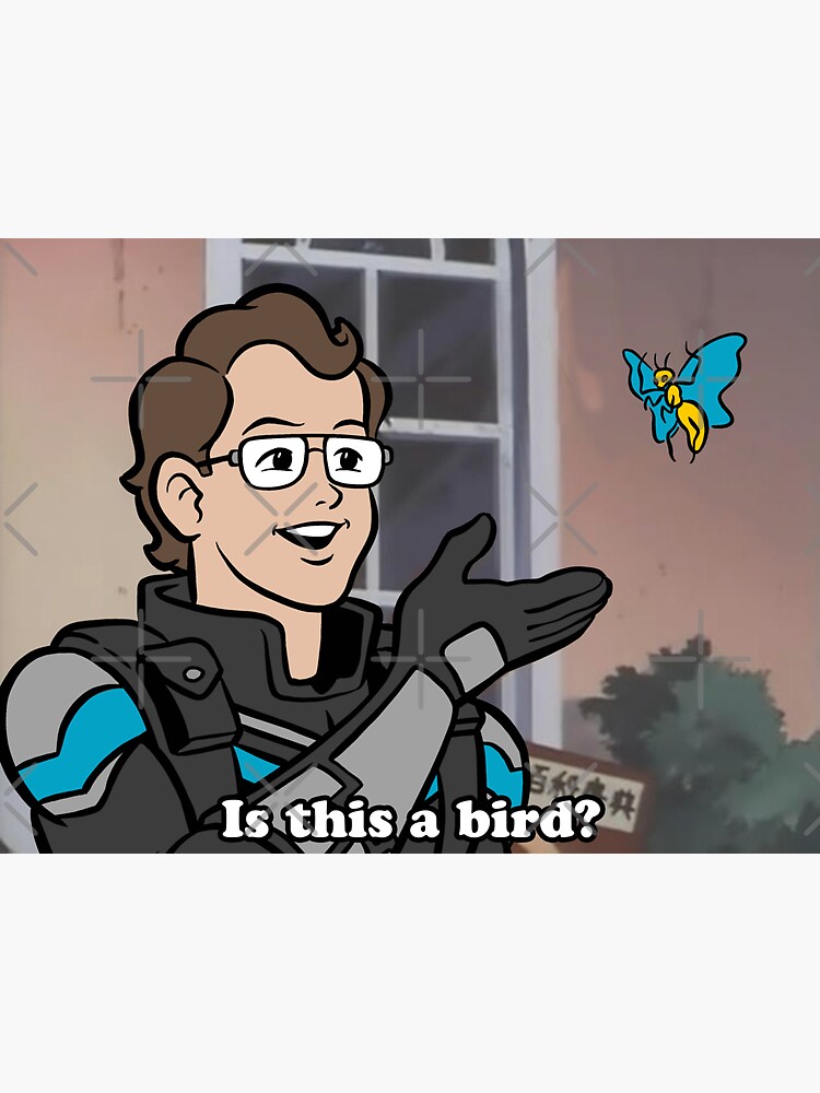 "Is This A Bird?" Sticker by harebrained | Redbubble