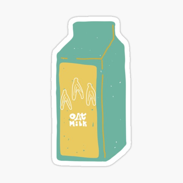 "Oat Milk " Sticker by SaraAndMisc | Redbubble