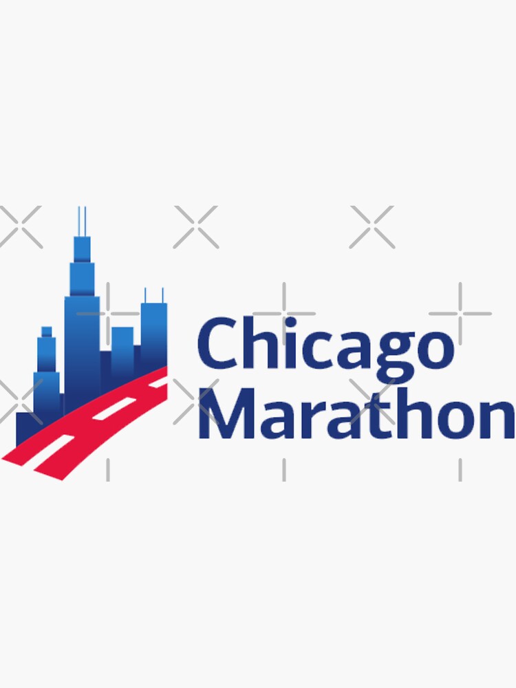 "CHICAGO MARATHON" Sticker for Sale by wondercreep | Redbubble