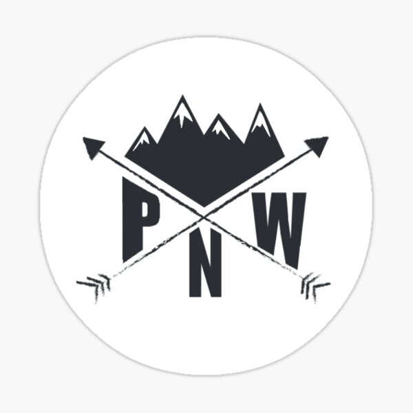"PNW" Sticker for Sale by wallabysway | Redbubble