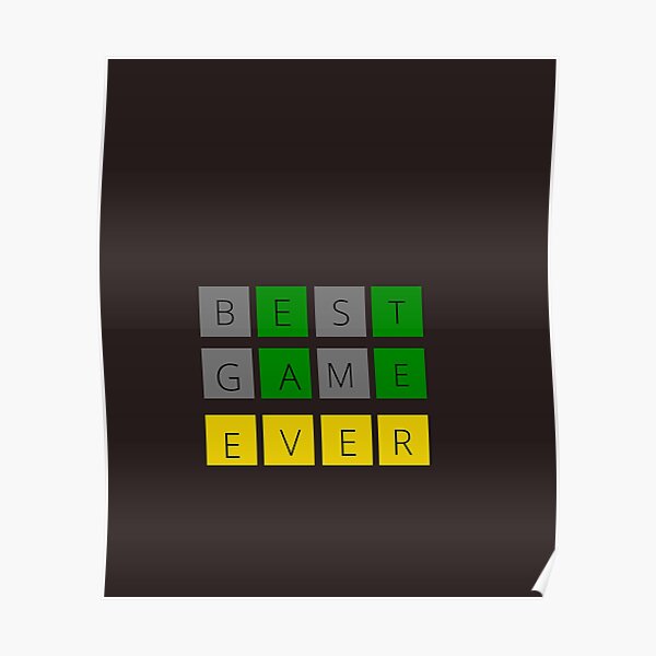 "Best Wordle Design" Poster for Sale by Shirlette | Redbubble