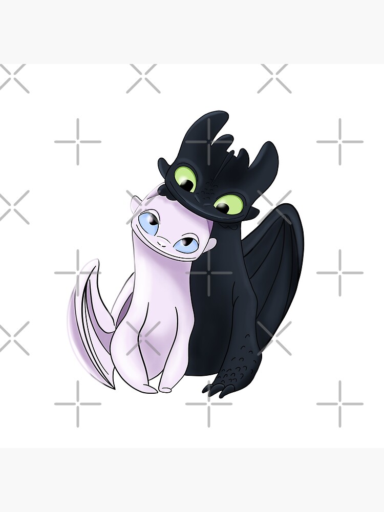 Toothless Light Fury And Babies