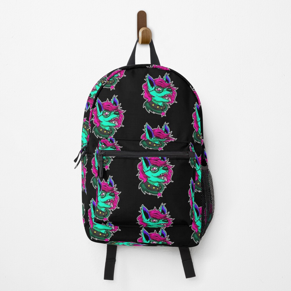Emo Punk Rock Wolf Furry Fursona Backpack For Sale By Karmonoaji
