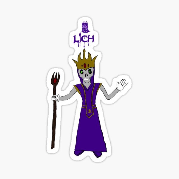 "Cartoon Lich" Sticker by LICH-INDUSTRIES | Redbubble