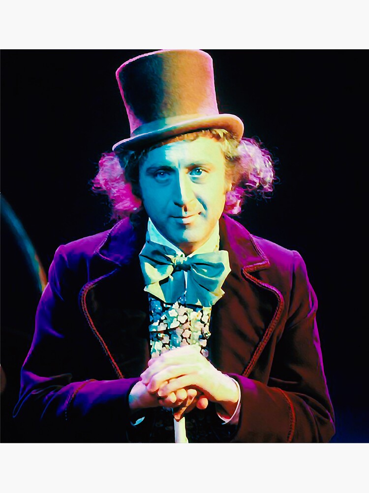 "Gene Wilder Classic " Sticker for Sale by Joanna-78 | Redbubble