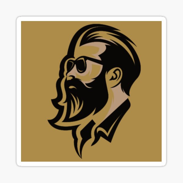 "Man face" Sticker by ChariP | Redbubble