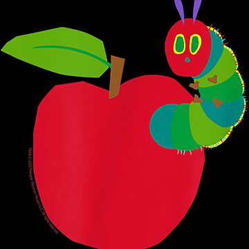 "Eric Carle Caterpillar In Apple" Sticker for Sale by DanielaVogel ...