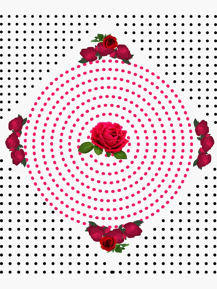 "Roses of the Round Table" Sticker for Sale by wadadli68 | Redbubble