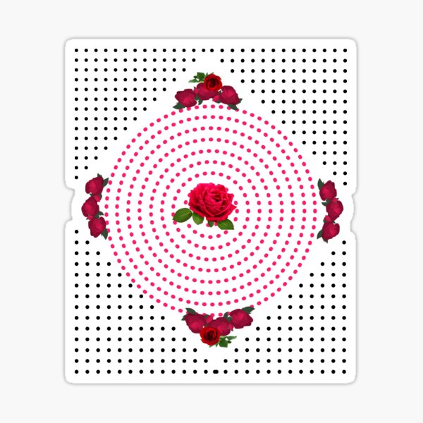 "Roses of the Round Table" Sticker for Sale by wadadli68 | Redbubble