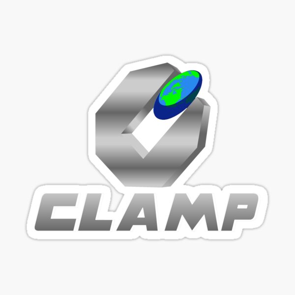 "Clamp Enterprises Logo" Sticker for Sale by robotghost | Redbubble