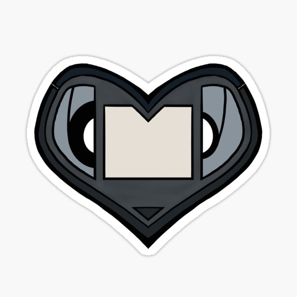 "VHS Heart" Sticker by RustyBucketInk | Redbubble