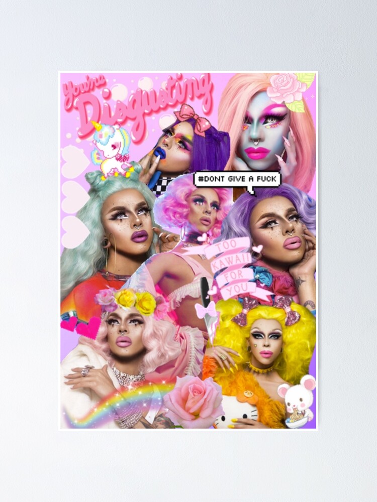 "Aja Queen (rpdr) Collage" Poster for Sale by arealprincess | Redbubble