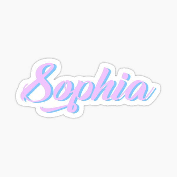 "Sophia" Sticker for Sale by camitalla | Redbubble