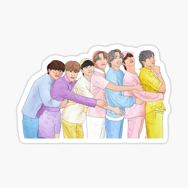 "Bangtan boys" Sticker by Armyart94 | Redbubble