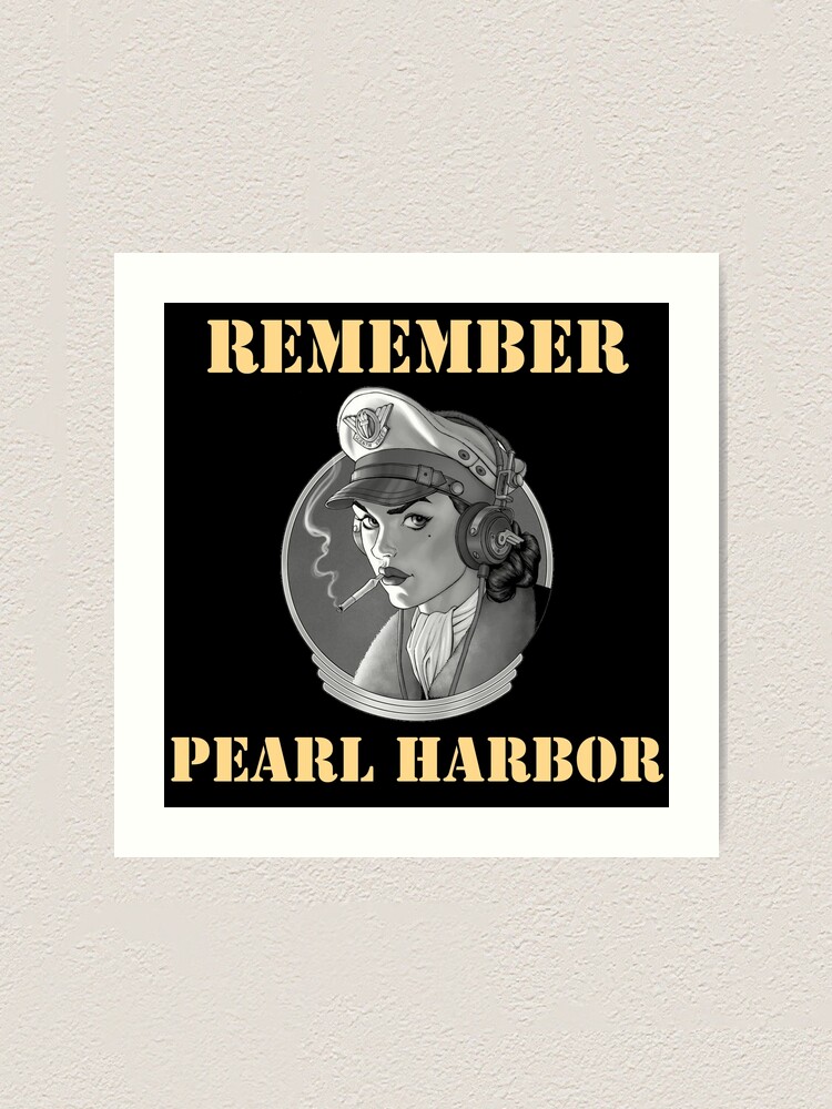 "Ww2 Pinup Remember Pearl Harbor USAF" Art Print for Sale by fmdm | Redbubble