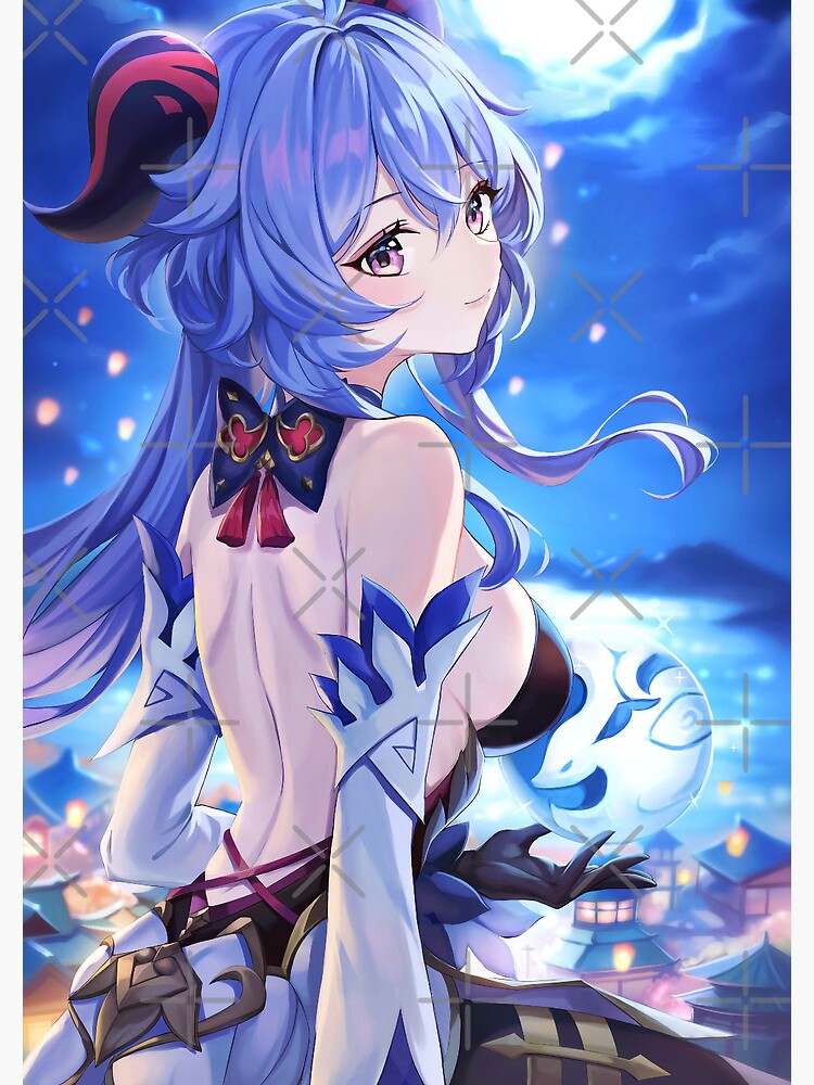 "Liyue Moon Ganyu Genshin Impact" Spiral Notebook by genshinwaifus | Redbubble