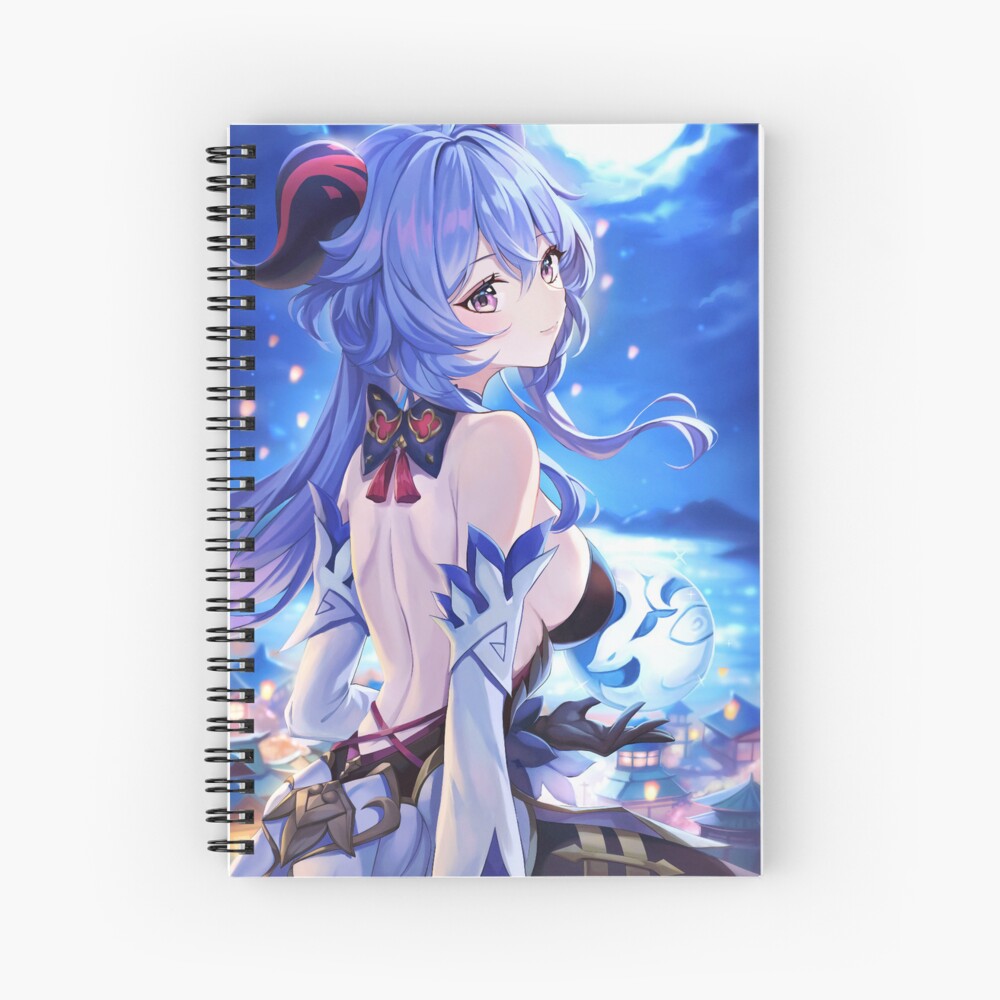 "Liyue Moon Ganyu Genshin Impact" Spiral Notebook by genshinwaifus | Redbubble