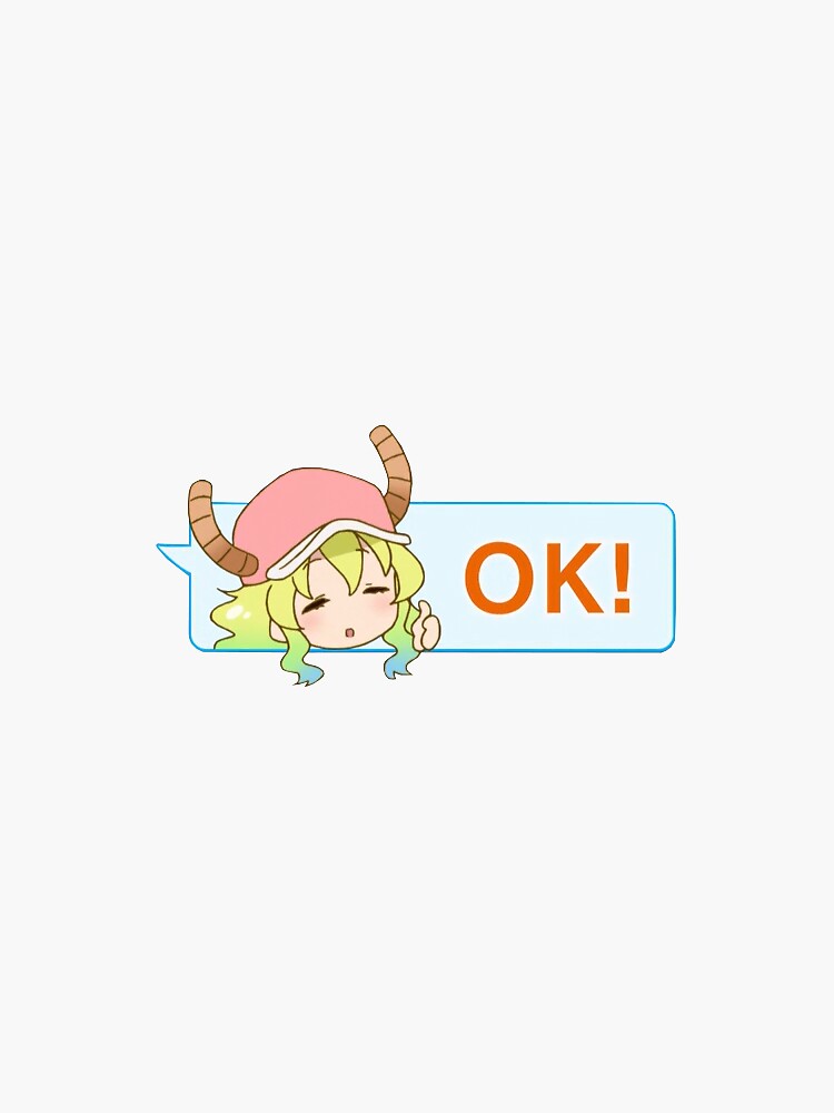 "Ok! - Lucoa - 1" Sticker for Sale by AoArisu | Redbubble