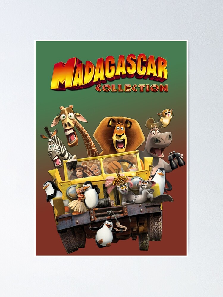 "Madagascar Animation" Poster by lavinahexand | Redbubble