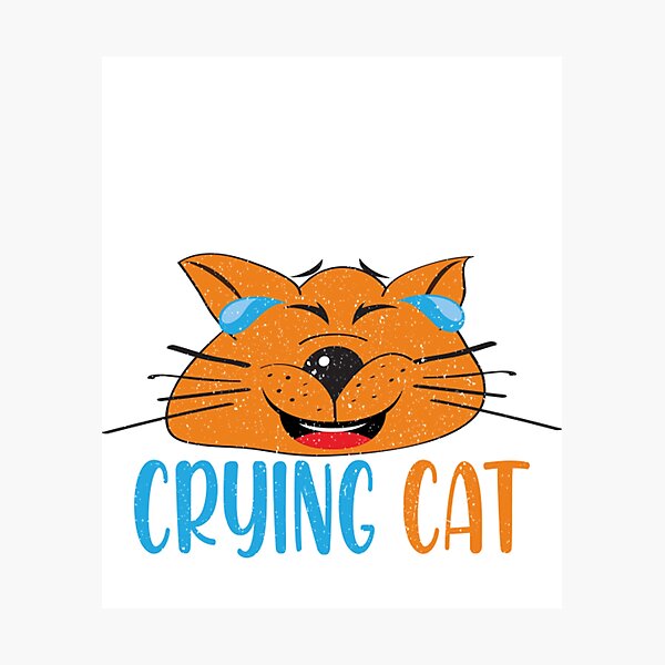 Smiling Crying Cat Meme Crying Cat Meme T Shirtsmiling Crying Cat Meme Funny Crying Cat Meme