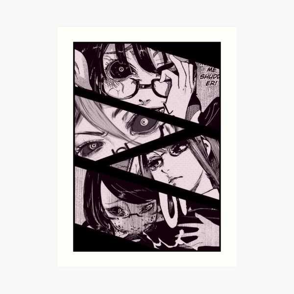 "Rize Kamishiro Tokyo Ghoul Tokyo Guru Manga Panel Design" Art Print ...