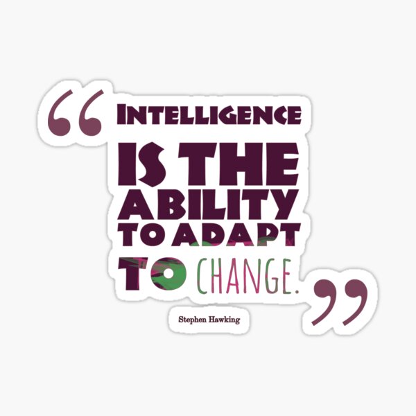 "Stephen Hawking Quote #1" Sticker for Sale by Elisecv | Redbubble