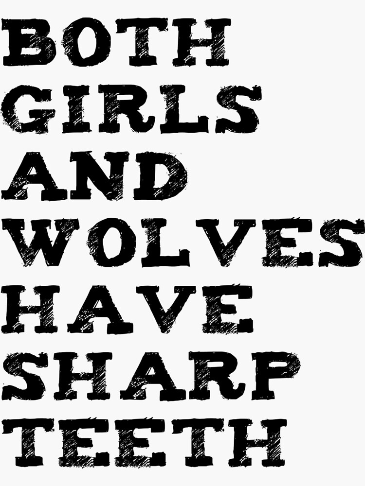 "Sharp Teeth Sticker" Sticker for Sale by MichaelsRuckert | Redbubble