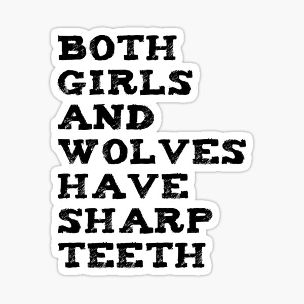 "Sharp Teeth Sticker" Sticker for Sale by MichaelsRuckert | Redbubble