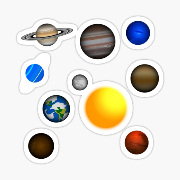 "Planets Pack " Sticker by ADREADesign | Redbubble