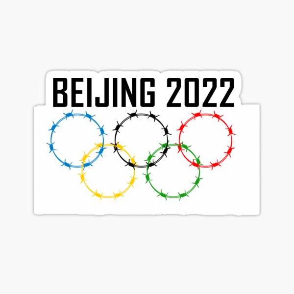 "Beijing 2022" Sticker for Sale by oneobaid | Redbubble