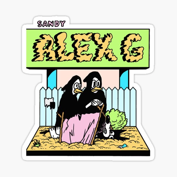 "Alex G dead logo " Sticker by MKUltraFabs | Redbubble